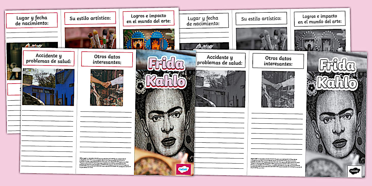 Folleto: Frida Kahlo (teacher made) - Twinkl