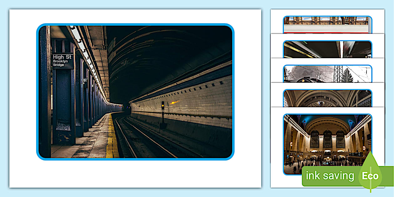 Train Station Photo Display Pack - Twinkl - EYFS - Twinkl