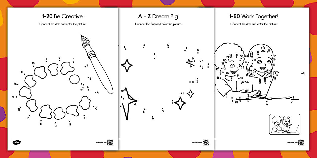 Simple Dot to Dot activity | Kindergarten Resource | Twinkl