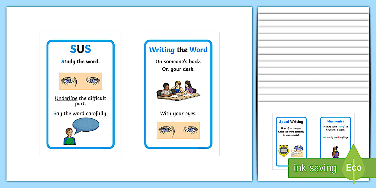 Spelling Strategies IKEA Tolsby/Fiestad Frame - Spelling Strategies Posters
