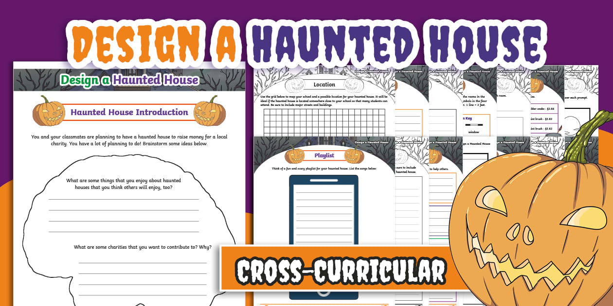 FREE Design a Haunted House Halloween Project 4th-5th Grade