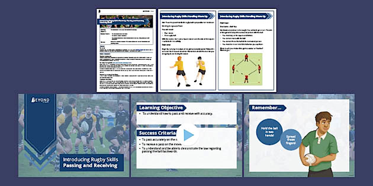 Rugby Lesson 2: Passing and Receiving the Ball - Twinkl