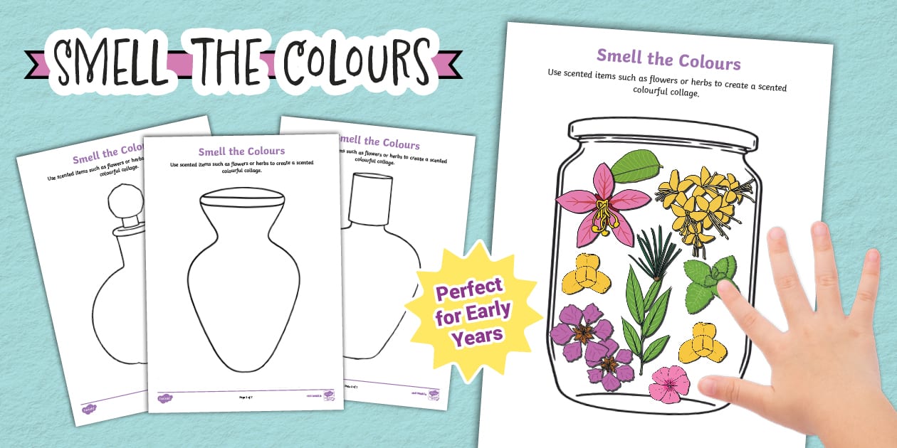 Scented Collage Templates for Children - Twinkl