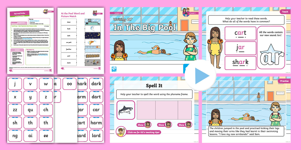 'ar' Phonics Lesson Pack - Level 3 Week 6 Lesson 4