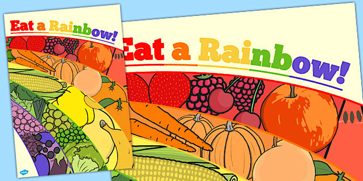 Eat the Rainbow Large Display Poster - Primary Resources