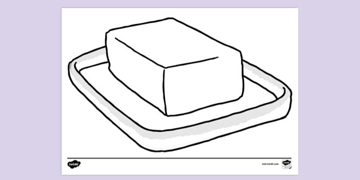 Butter Colouring Sheet | Colouring | Colouring Sheets