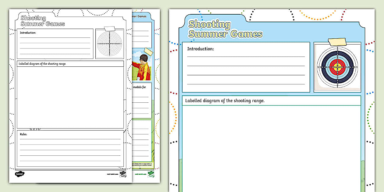 Shooting Summer Games Non-Chronological Report Template