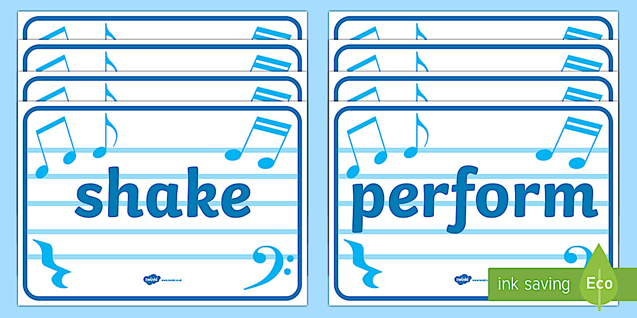 Outdoor Music Area Display Posters (teacher made) - Twinkl