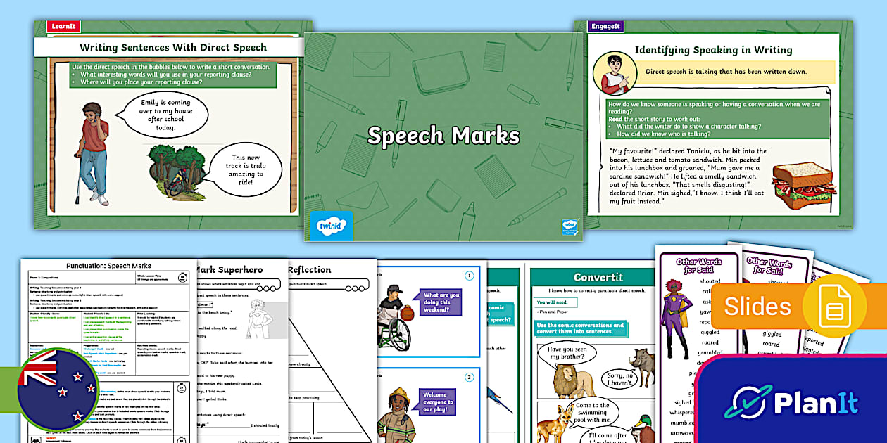 Phase 2: Punctuation: Speech Marks (teacher made) - Twinkl