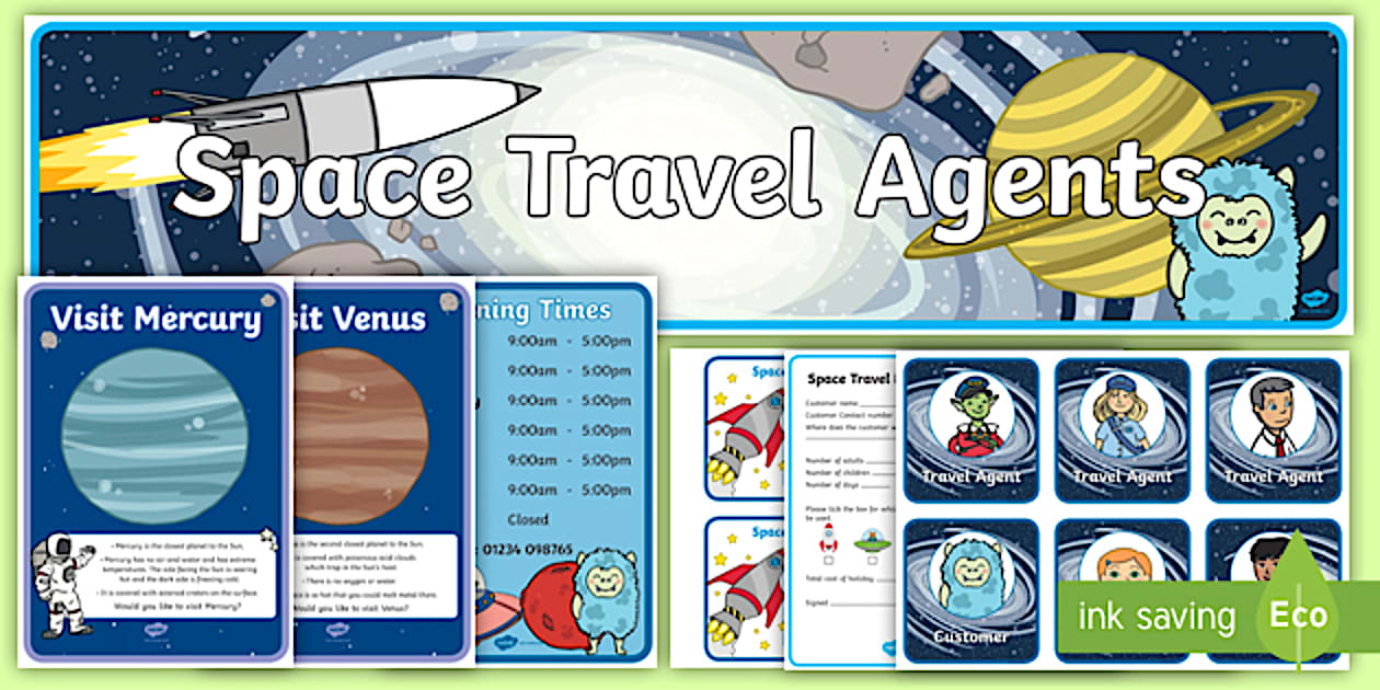 Space Travel Agents Role Play Pack (teacher made) - Twinkl