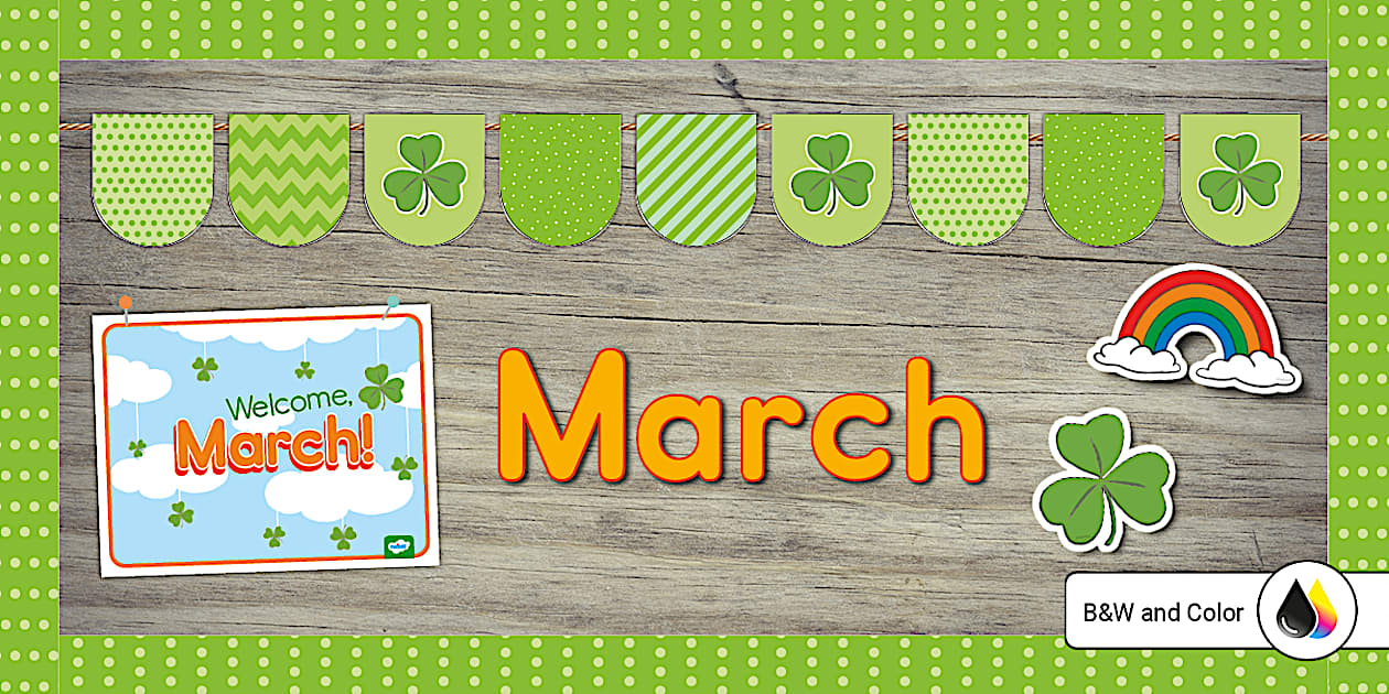 March Bulletin Board Pack | Resource | Twinkl USA - Twinkl