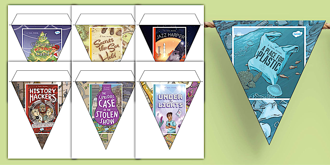 Book Bunting KS2 | Display Resources | Twinkl (teacher made)