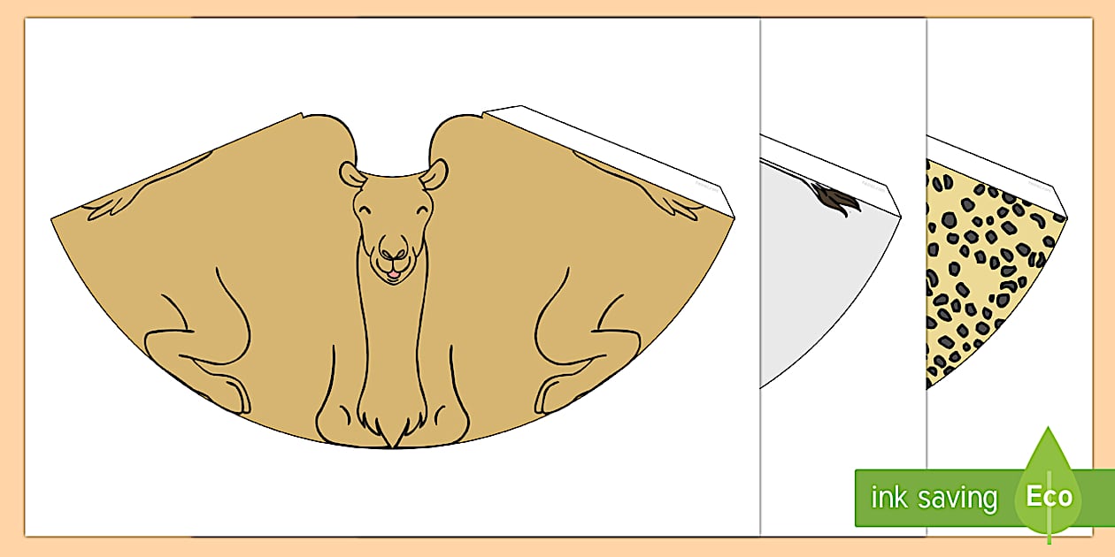 Desert Animals Cone People (teacher made) - Twinkl