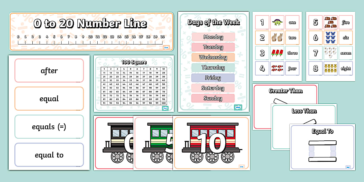KS1 Maths Display Pack (teacher made) - Twinkl