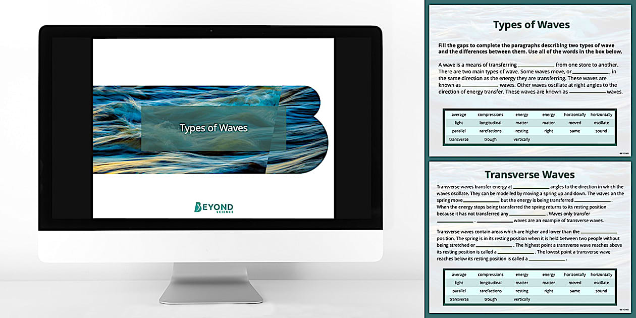 Types of Wave Gap-Fill PowerPoint | Science | Beyond