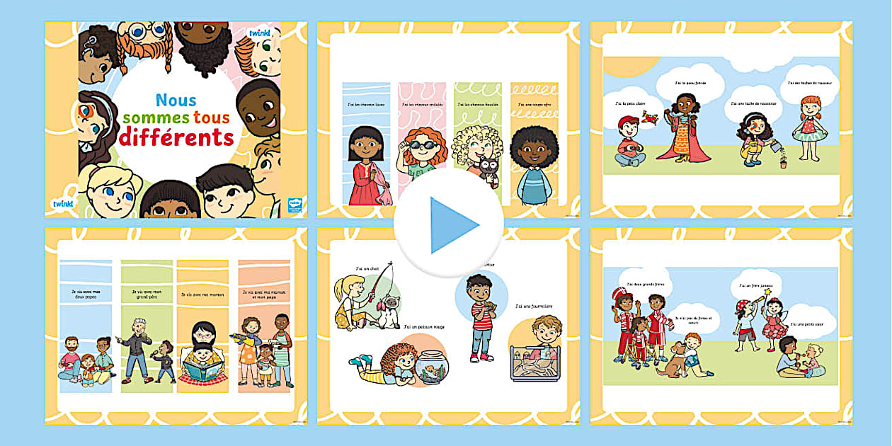 Nous sommes tous différents - Ebook (teacher made) - Twinkl
