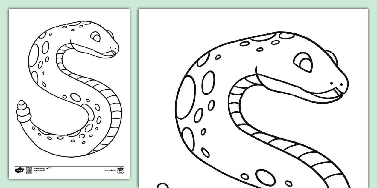 Letter S Colouring Page | Colouring Sheets
