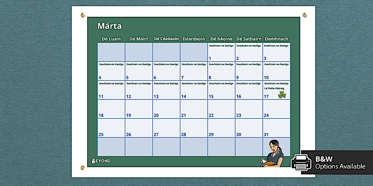Seachtain na Gaeilge (Féilire d'Imeachtaí 2024) - Twinkl