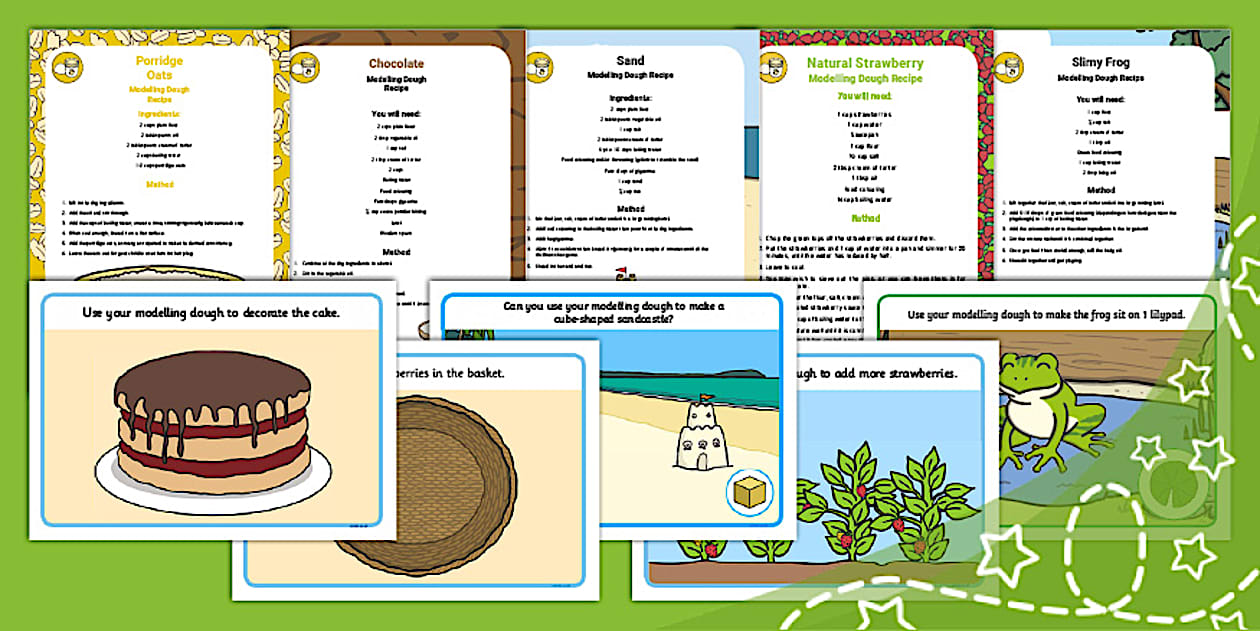 Playdough learning activities. Great for EYLF and F-2