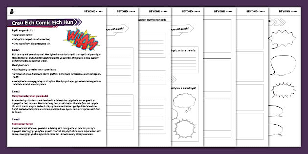 Pecyn Creu Comig Eich Hun (teacher made) - Twinkl