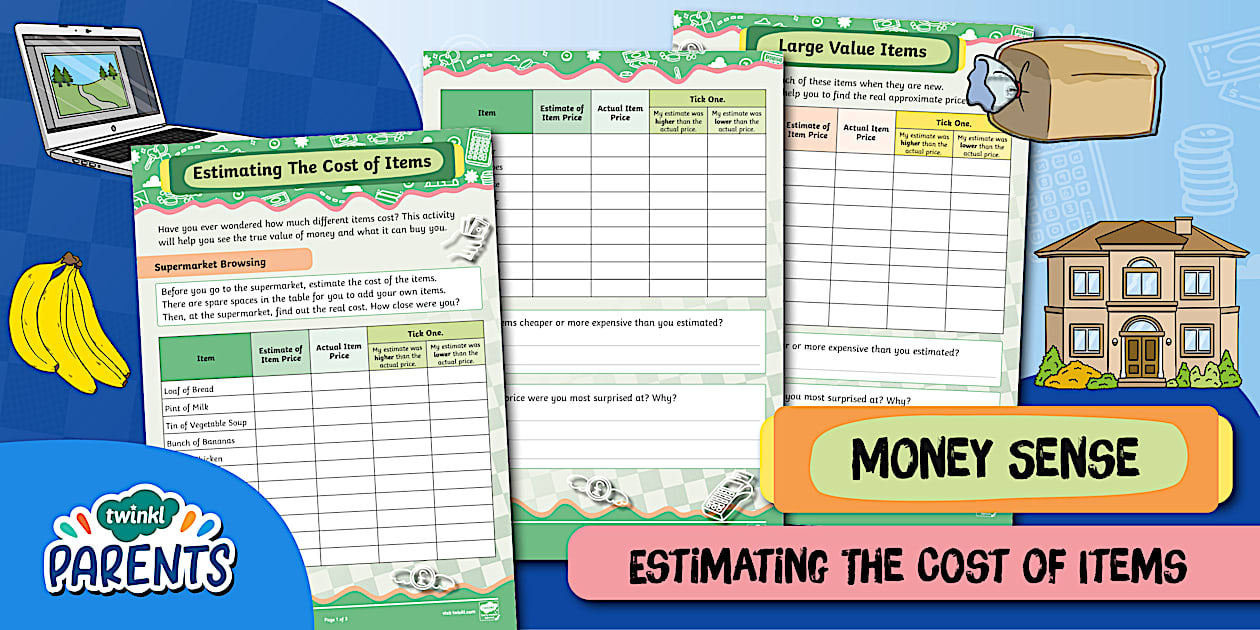 Money Sense: Estimating The Cost of Items (Ages 5 - 7)