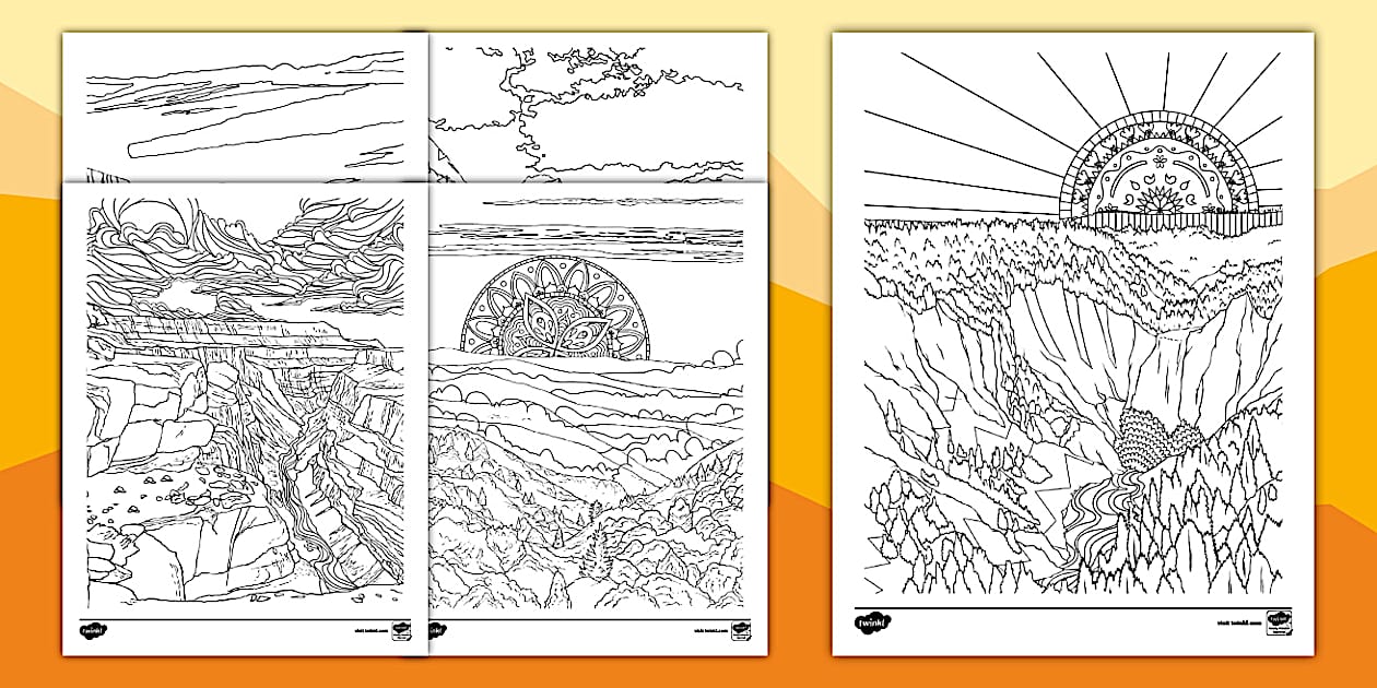 National Park Coloring Pages | Mindfulness | Geography