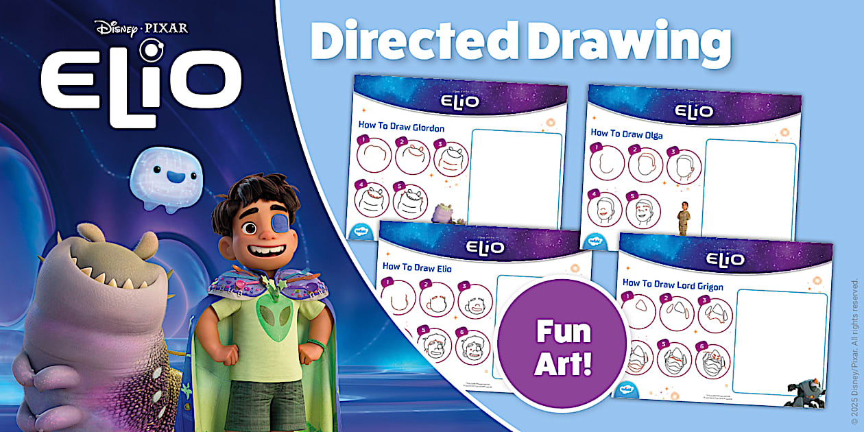 Elio: How To Draw Characters Activity
