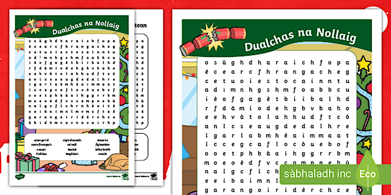Dualchas na Nollaig – Faclan-falaichte (teacher made)