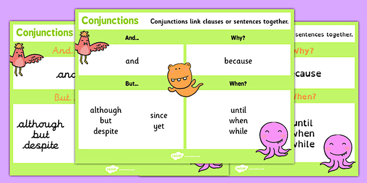 Conjunction Word Mat (teacher made) - Twinkl