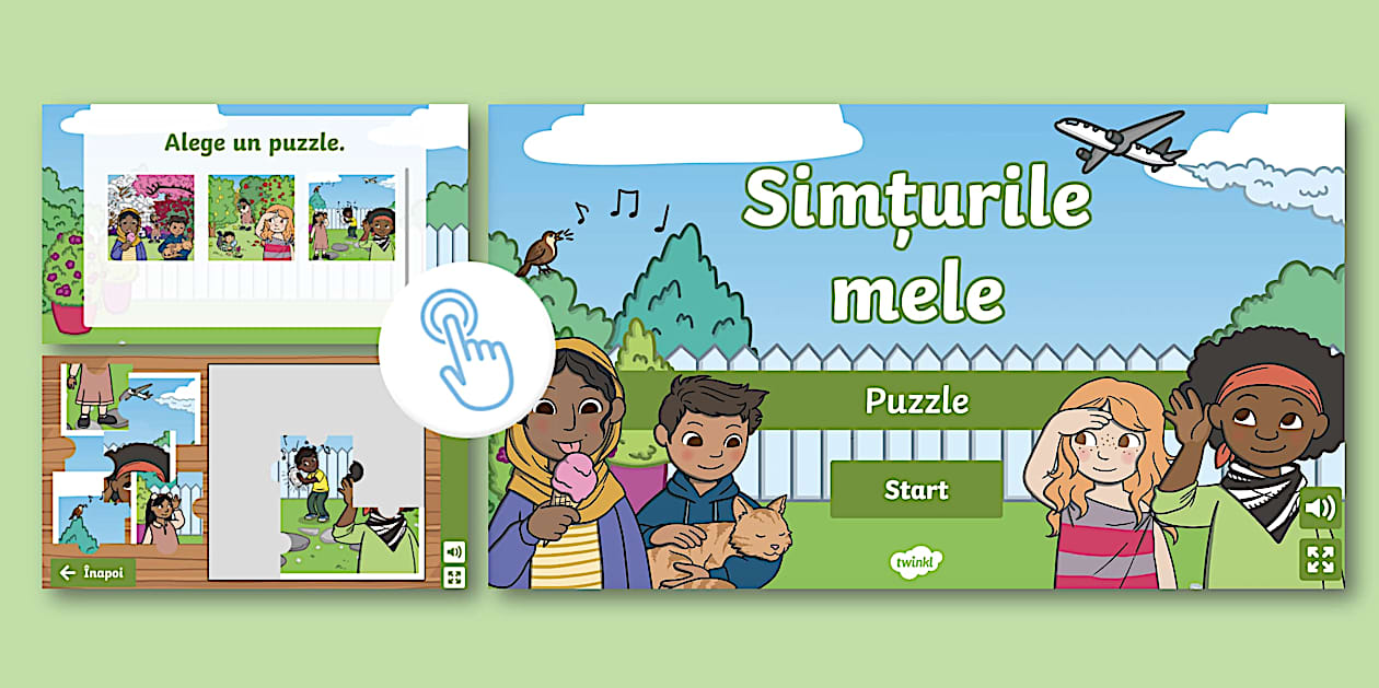 Simțurile mele – Puzzle online (Teacher-Made) - Twinkl