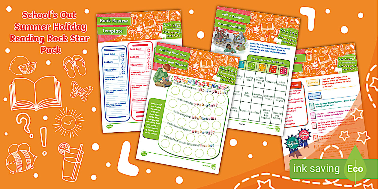 School's Out Summer Holiday Reading Rock Star Pack (7 - 11)