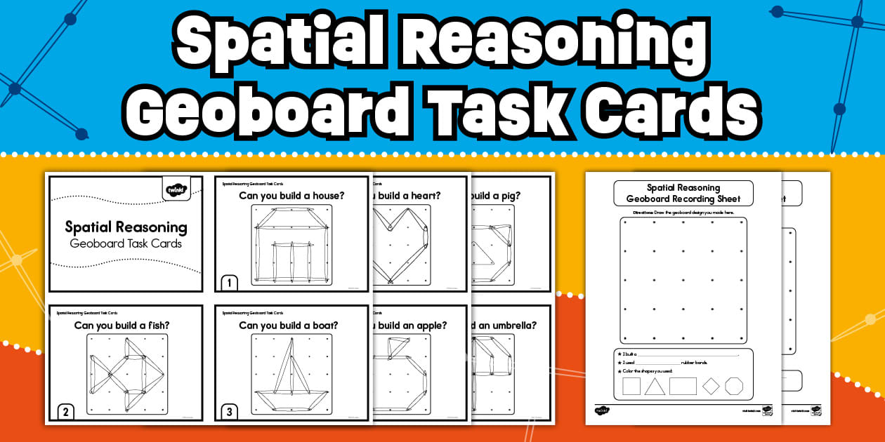 Spatial Reasoning Geoboard Task Cards | Twinkl USA