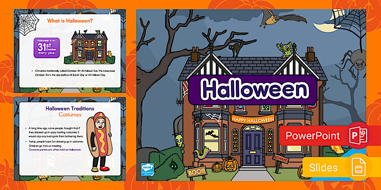 All About Halloween PowerPoint - Elementary Teaching
