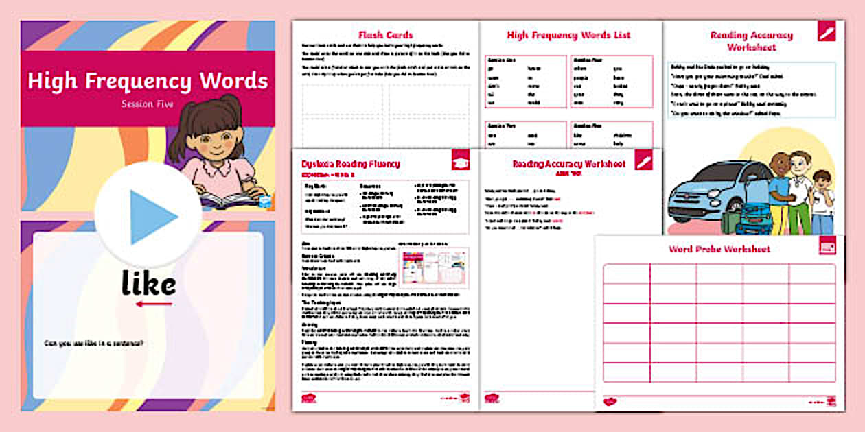 Pack 5 Dyslexia Reading Fluency Intervention (teacher made)