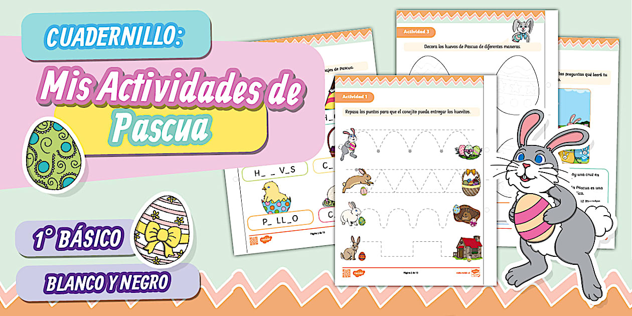 Cuadernillo Actividades| Pascua de Resurrección| 1° Básico