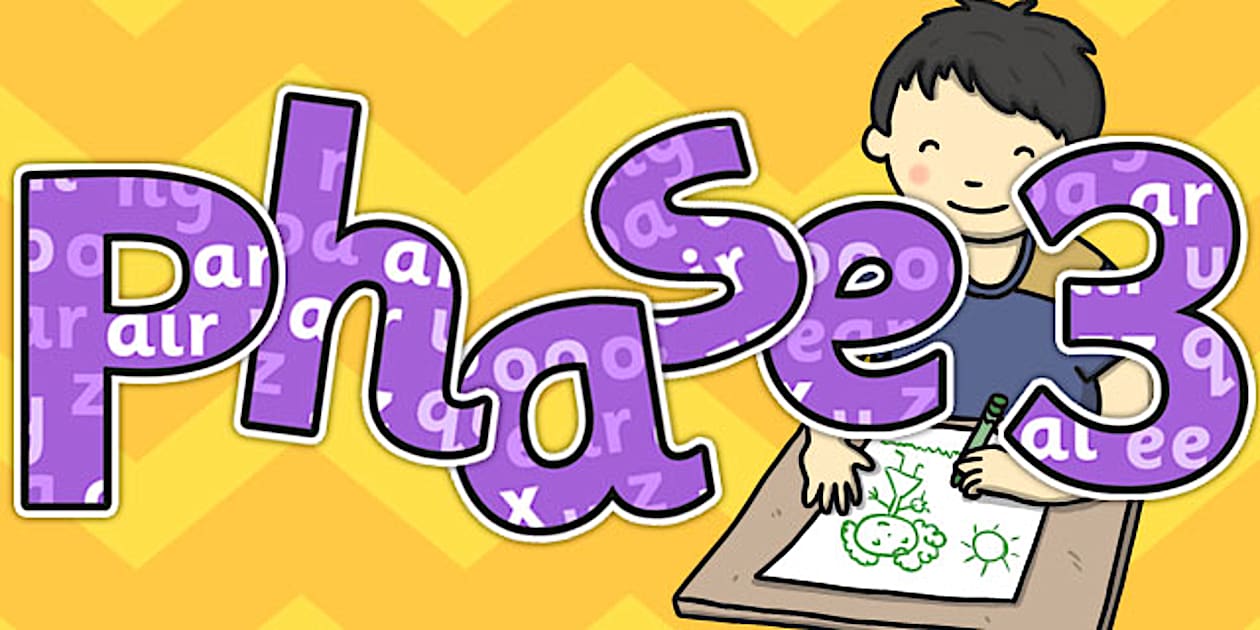 Phase 3 Display Lettering (teacher made) - Twinkl