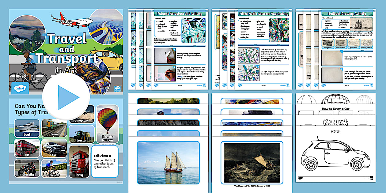 KS1 Travel and Transport: Art Project Pack