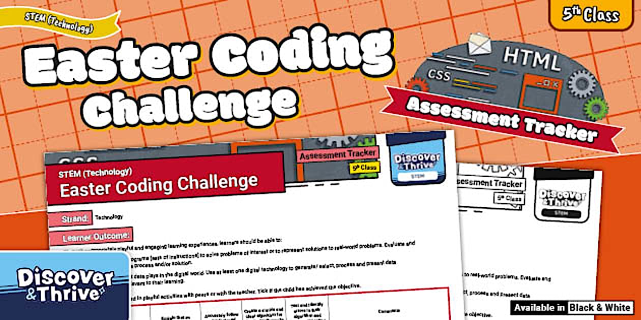 STEM Easter Coding Teacher Aid Tracker