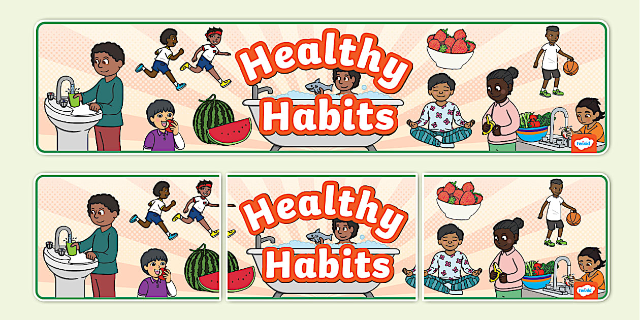 Healthy Habits Display Banner