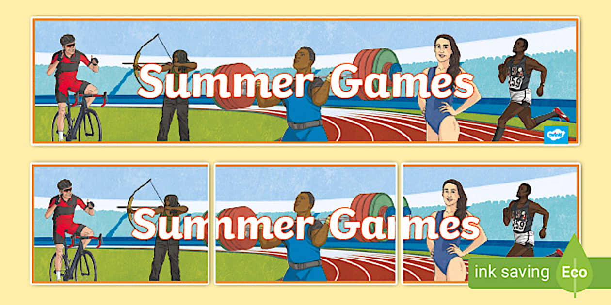 Summer Games Display Banner (teacher made) - Twinkl