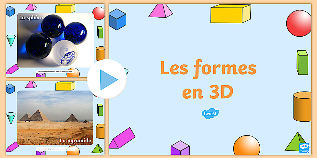 PowerPoint : Photos de formes en 3D (teacher made) - Twinkl