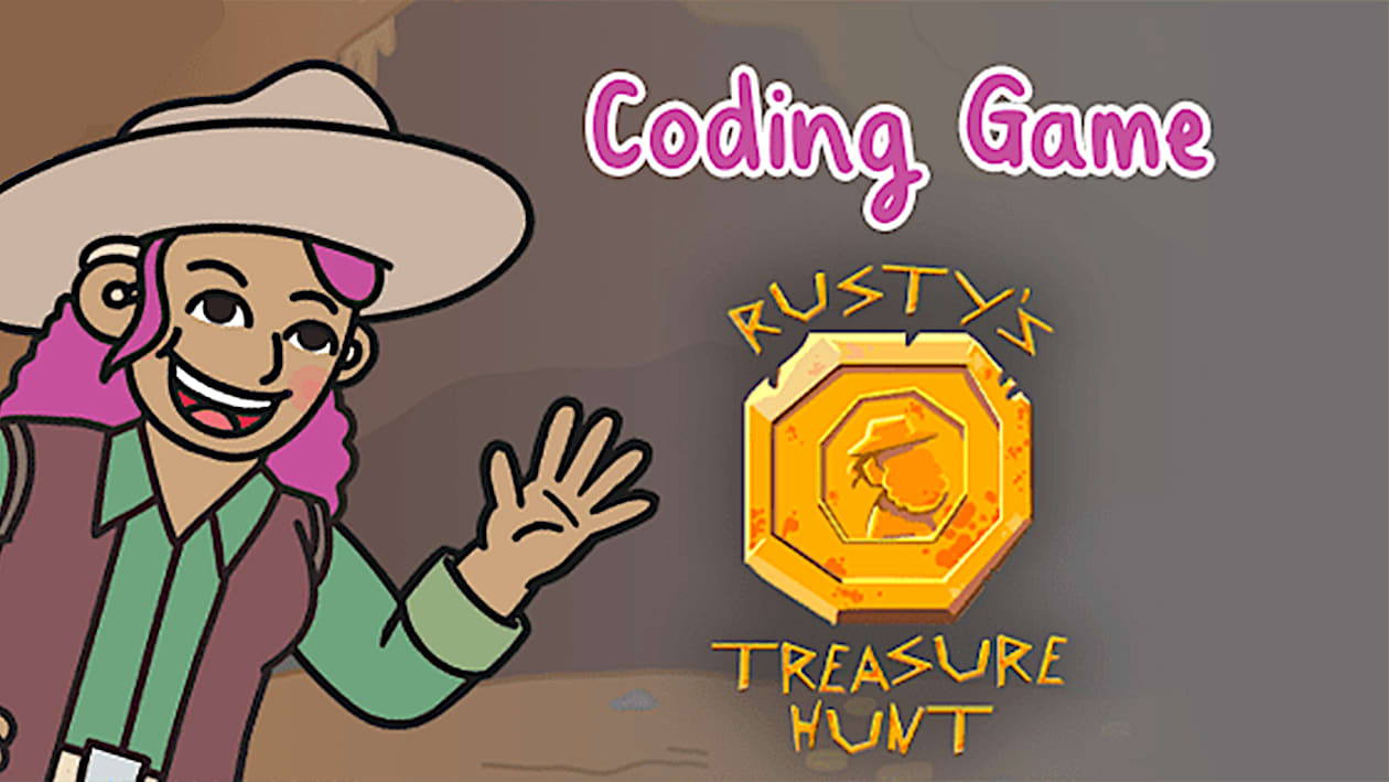 Computing Coding Game - Rusty's Treasure Hunt | Twinkl Go!