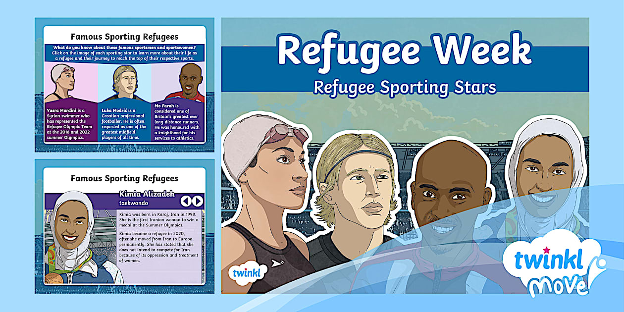 Refugee Week PPT I Refugee Sports Stars I Move PE - Twinkl