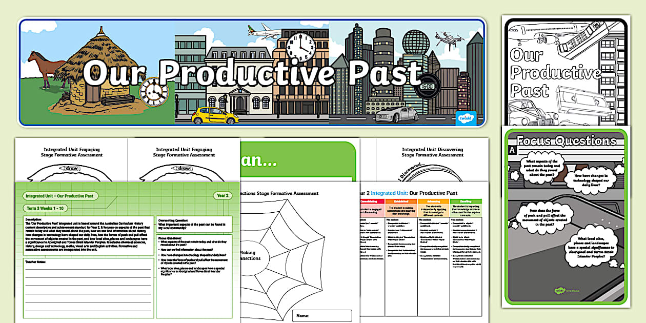 Our Productive Past Yr 2 IU Display Pack - Engaging Students
