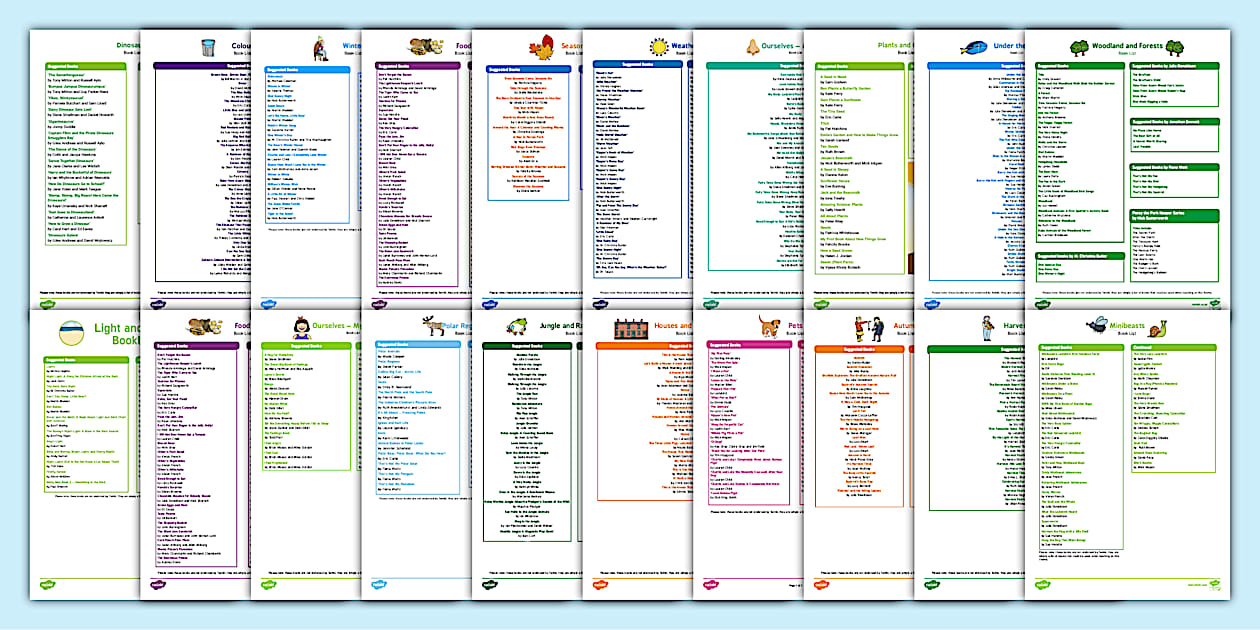 Themed Book List Bumper Resource Pack - KS1 Reading Books