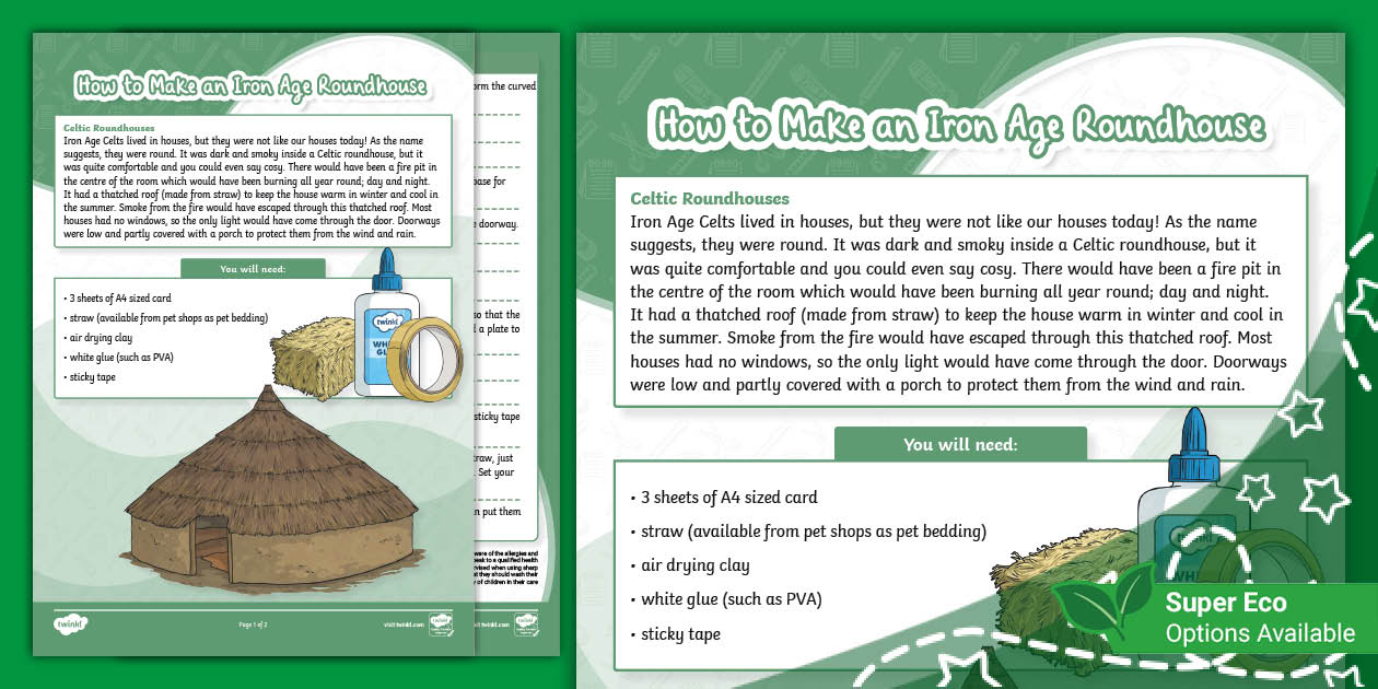 How to Make an Iron Age Roundhouse (teacher made) - Twinkl