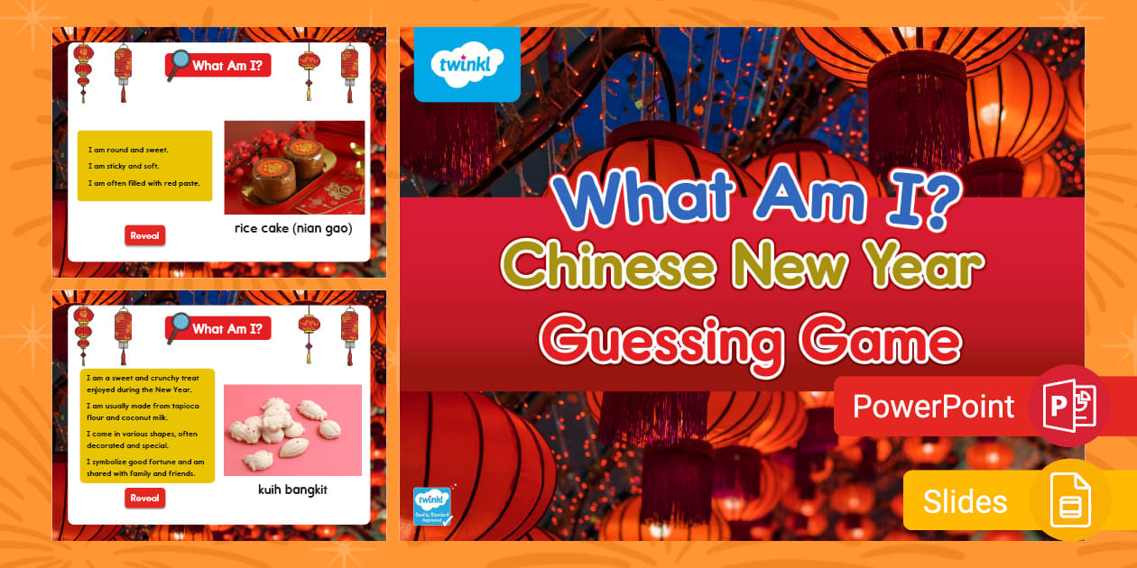 Chinese New Year What Am I? Guessing Game PowerPoint