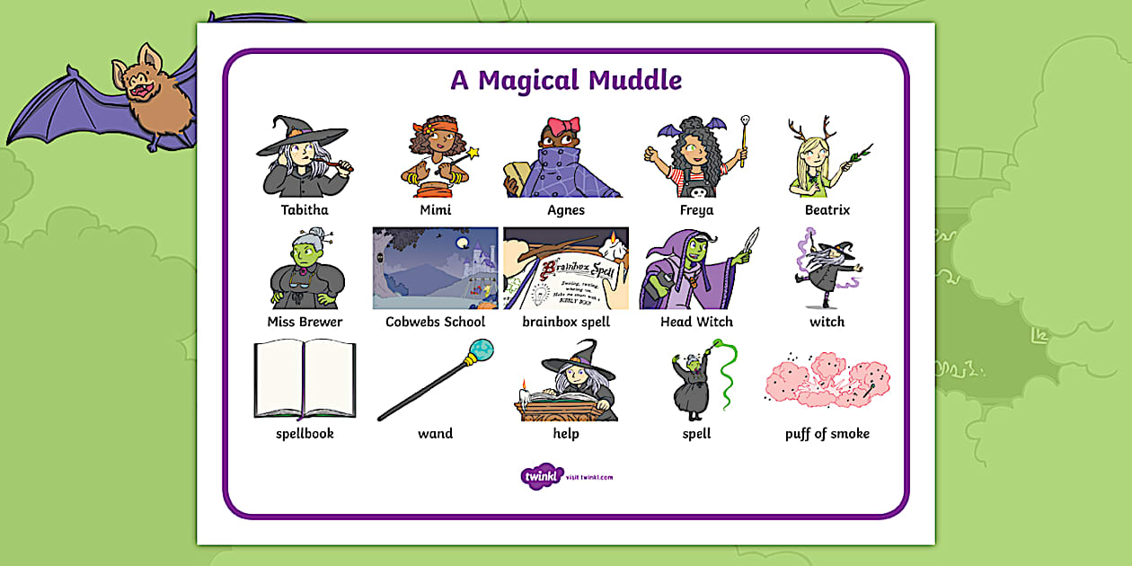 Editable A Magical Muddle Word Mat (Hecho por educadores)