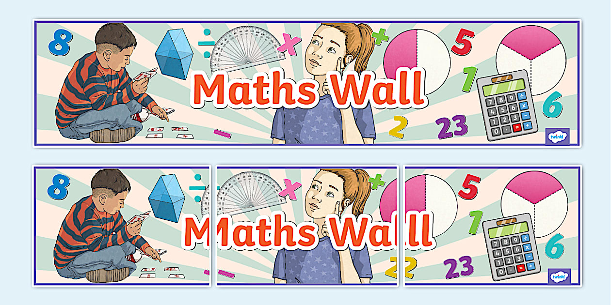 Maths Wall Display Banner - Twinkl Display (teacher made)