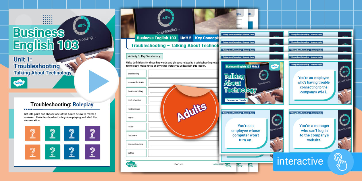 ESL Business English 103: Unit 2 (teacher made) - Twinkl